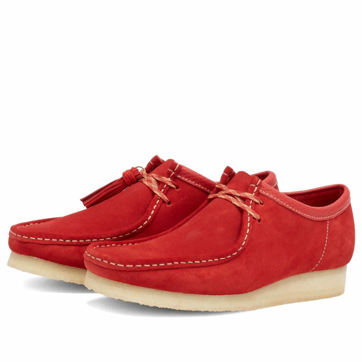 Clarks Originals Men's Wallabee in Red Suede Clarks Originals