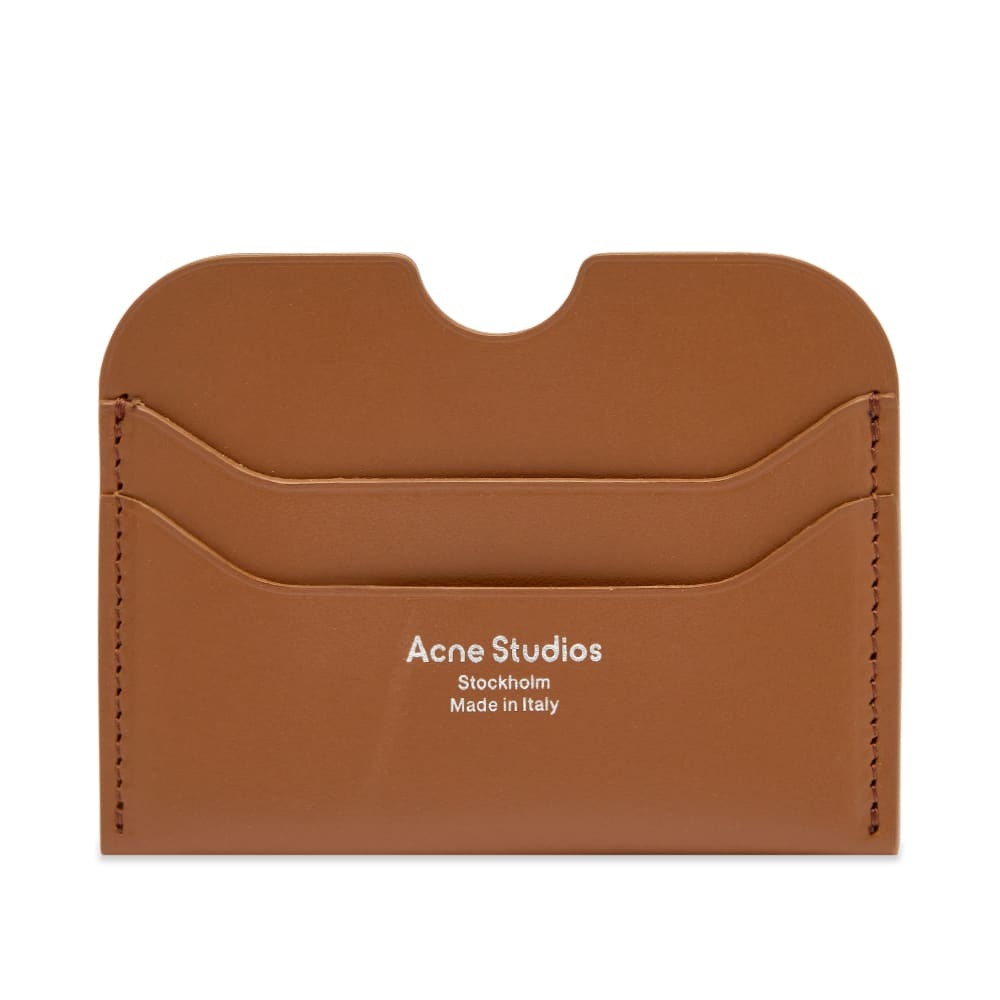 Acne Studios Women's Elmas Large Card Holder in Camel Brown Acne Studios