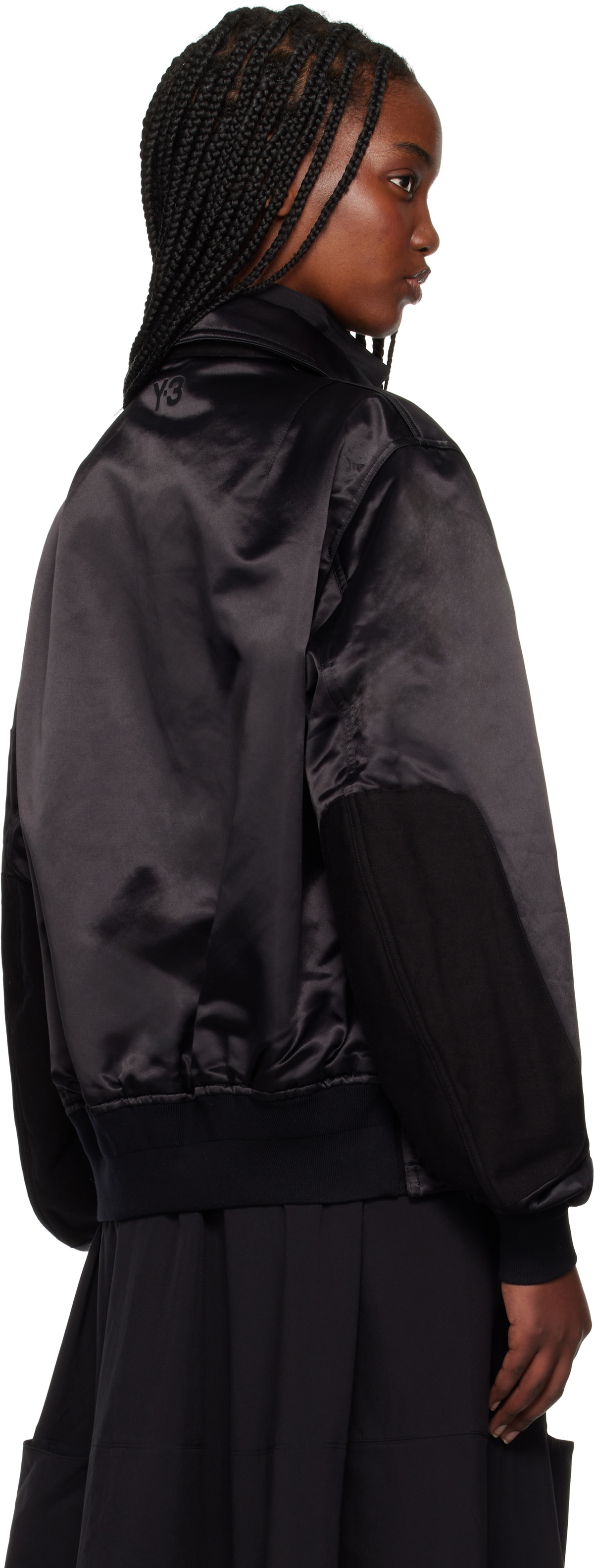 Y-3 Black Nylon Bomber Jacket Y-3