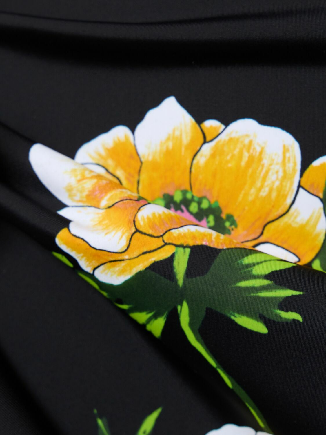 BALENCIAGA - Floral Pattern Nylon A-line Dress Balenciaga