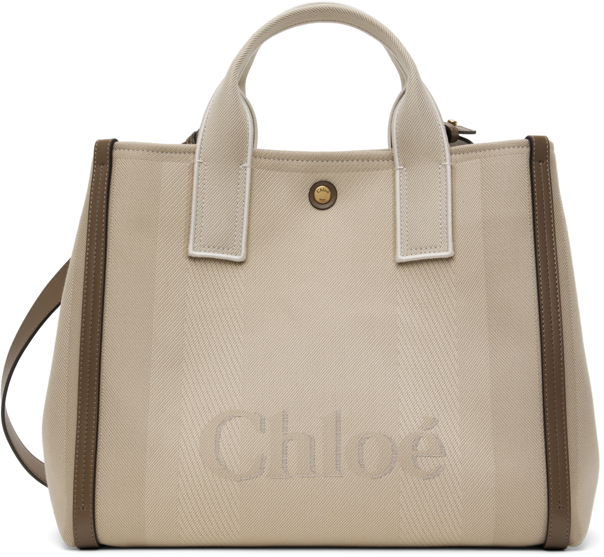 Chloé Beige 'Chloé Carry' Tote Chloe