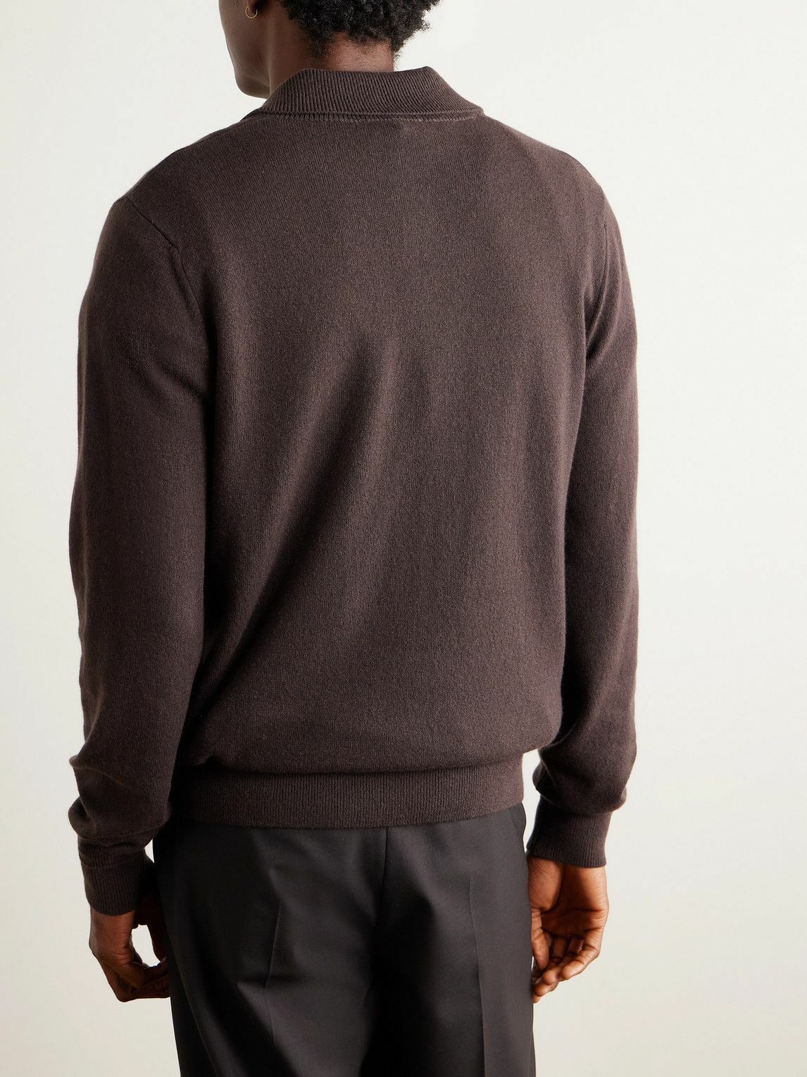 Mr P. - Cashmere Polo Sweater - Brown Mr P.