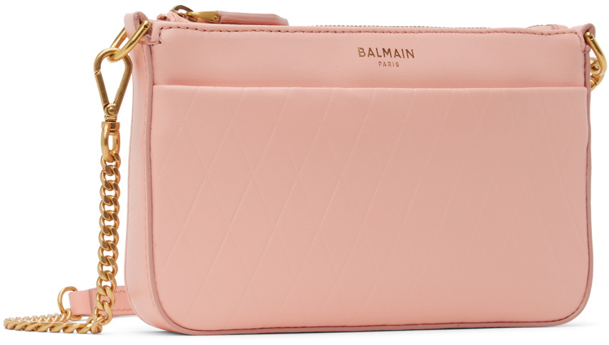 Balmain Pink 1945 Soft Zipped Mini Bag Balmain