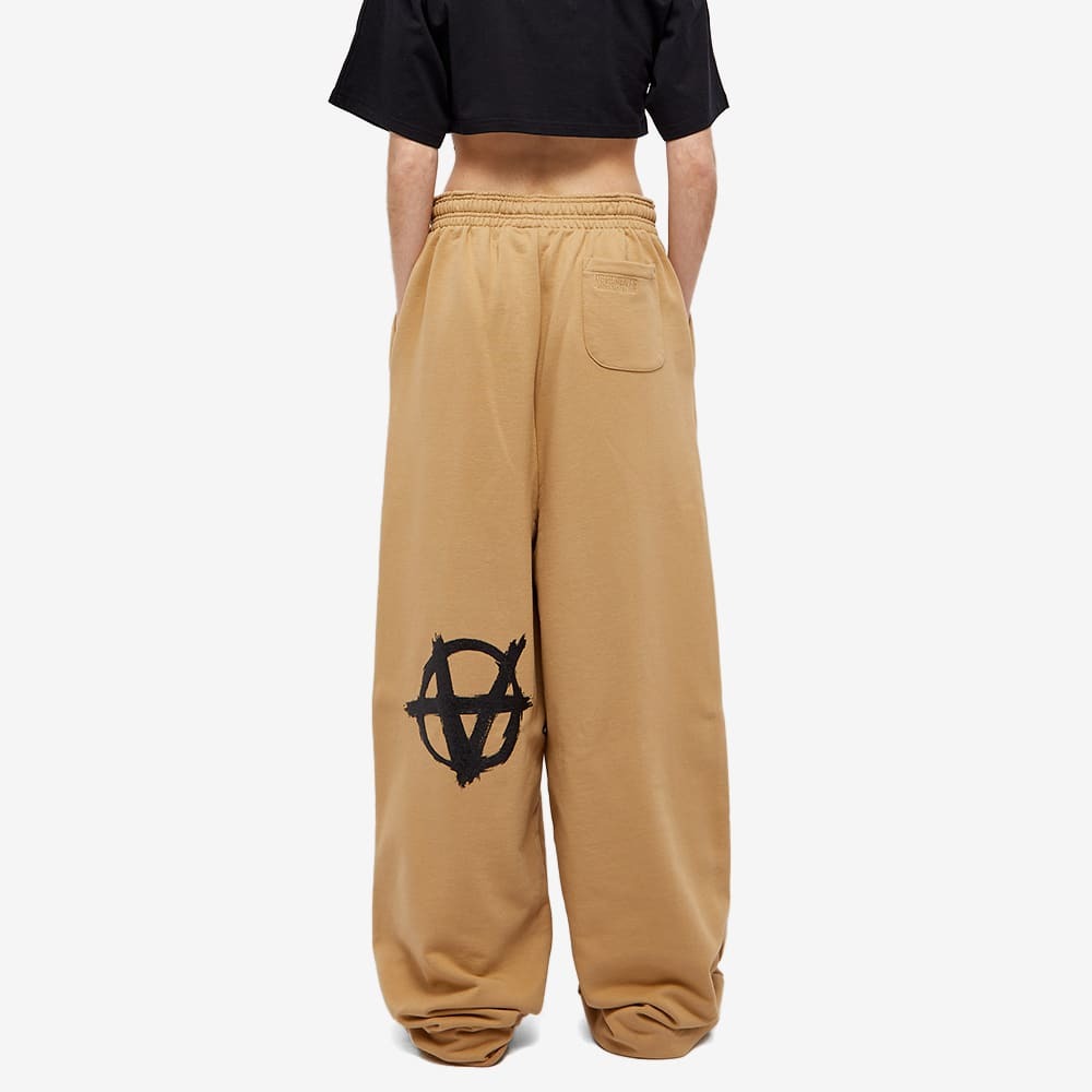 Vetements Women's Anarchy Logo Sweat Pant in Caramel/Black Vetements