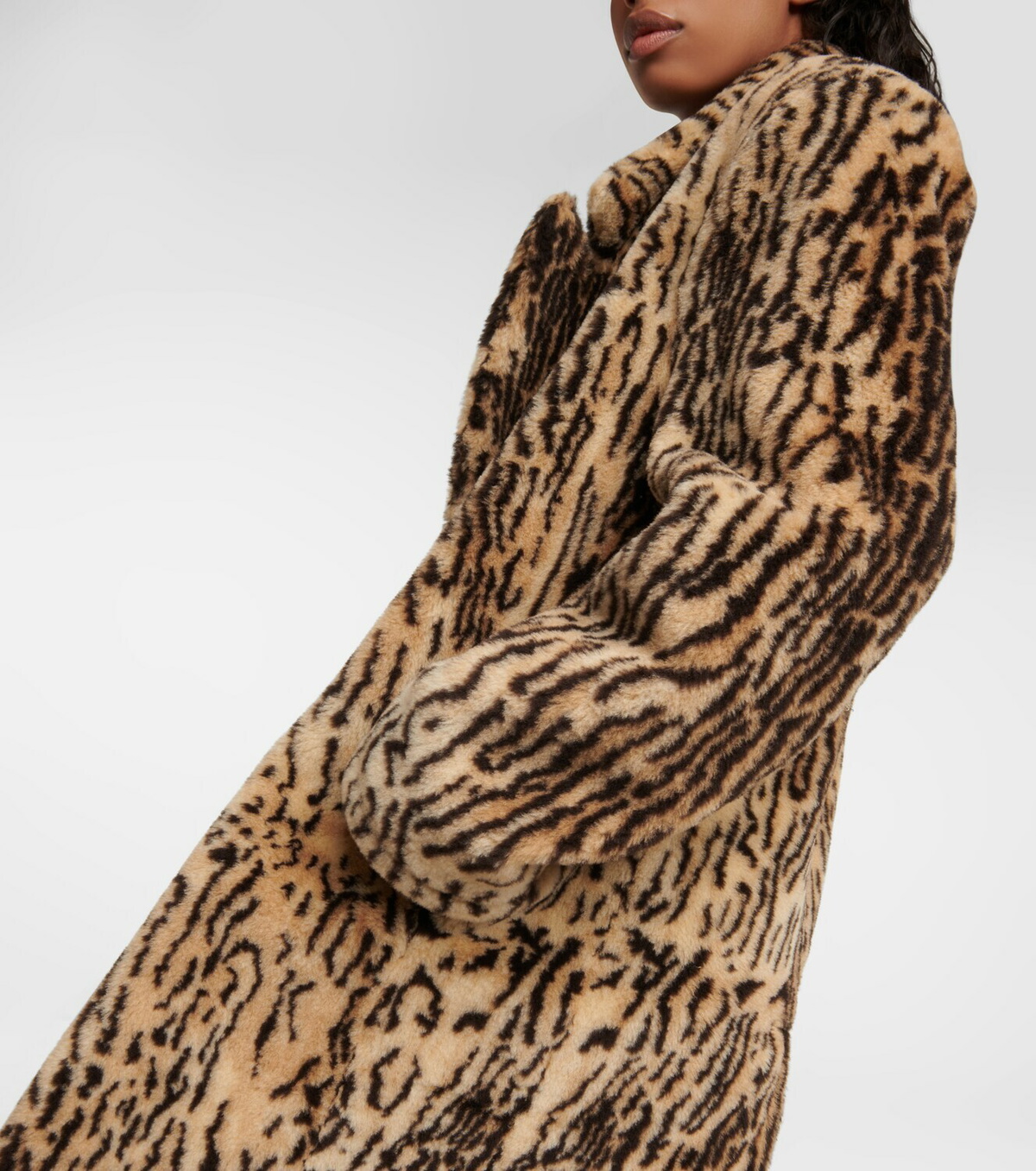 Stella McCartney - Ocelot-print wool-blend faux fur coat Stella McCartney