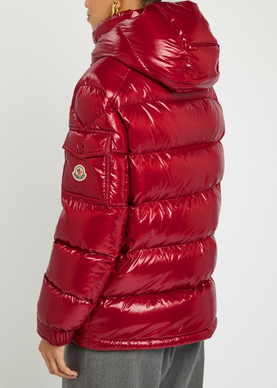 Moncler Maire Hooded Shell Jacket Red Dark Moncler