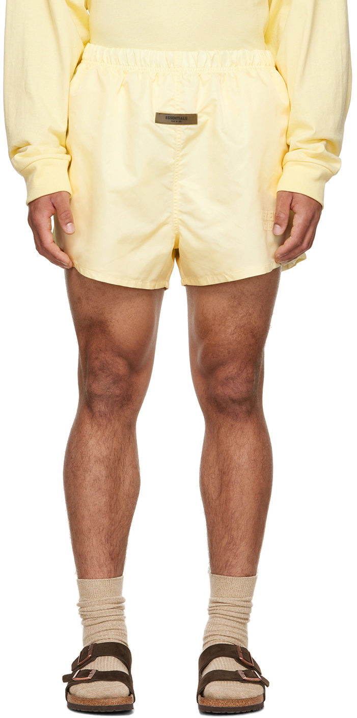 Fear of God ESSENTIALS Yellow Nylon Shorts Fear Of God Essentials
