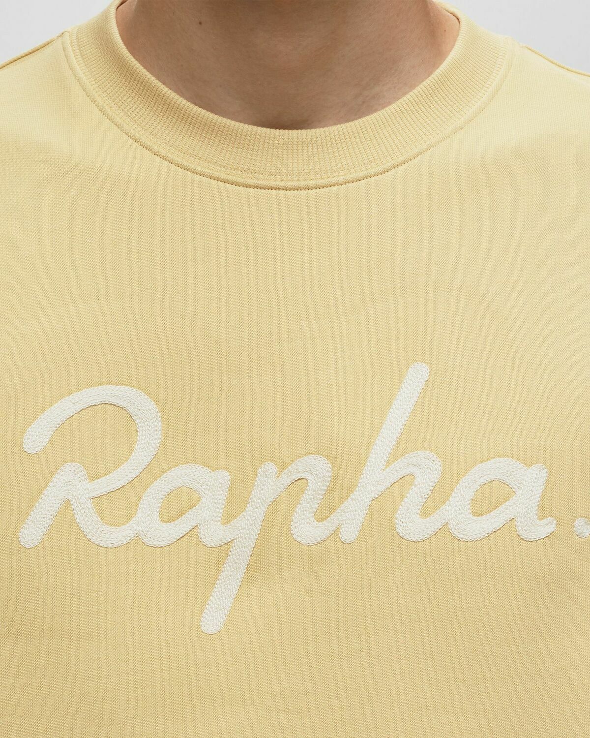 Rapha Logo Sweatshirt Yellow Sweatshirts Rapha
