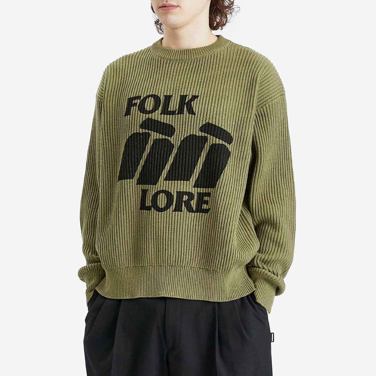 Heresy Men's Ray's Knit Sweater in Green Heresy