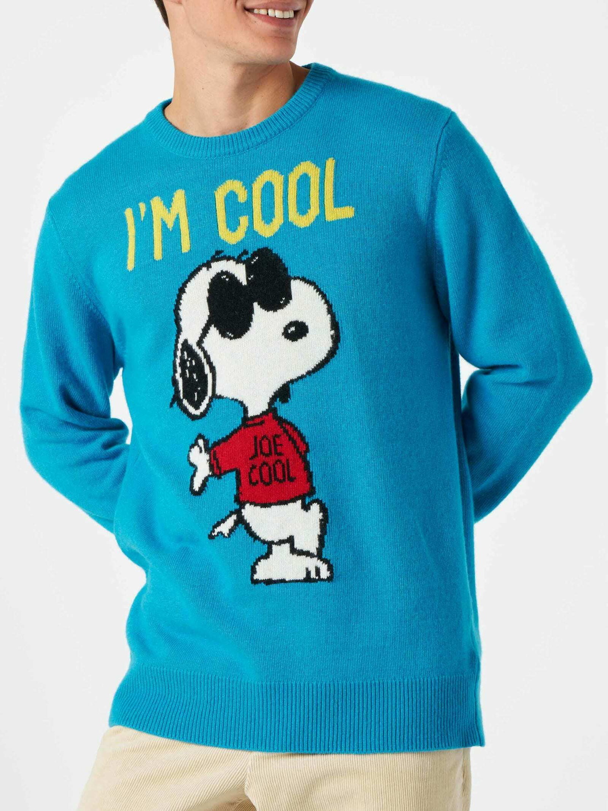 MC2 Saint Barth Man Sweater With Snoopy Im Cool Print | Snoopy - Peanuts Special Edition MC2 ...