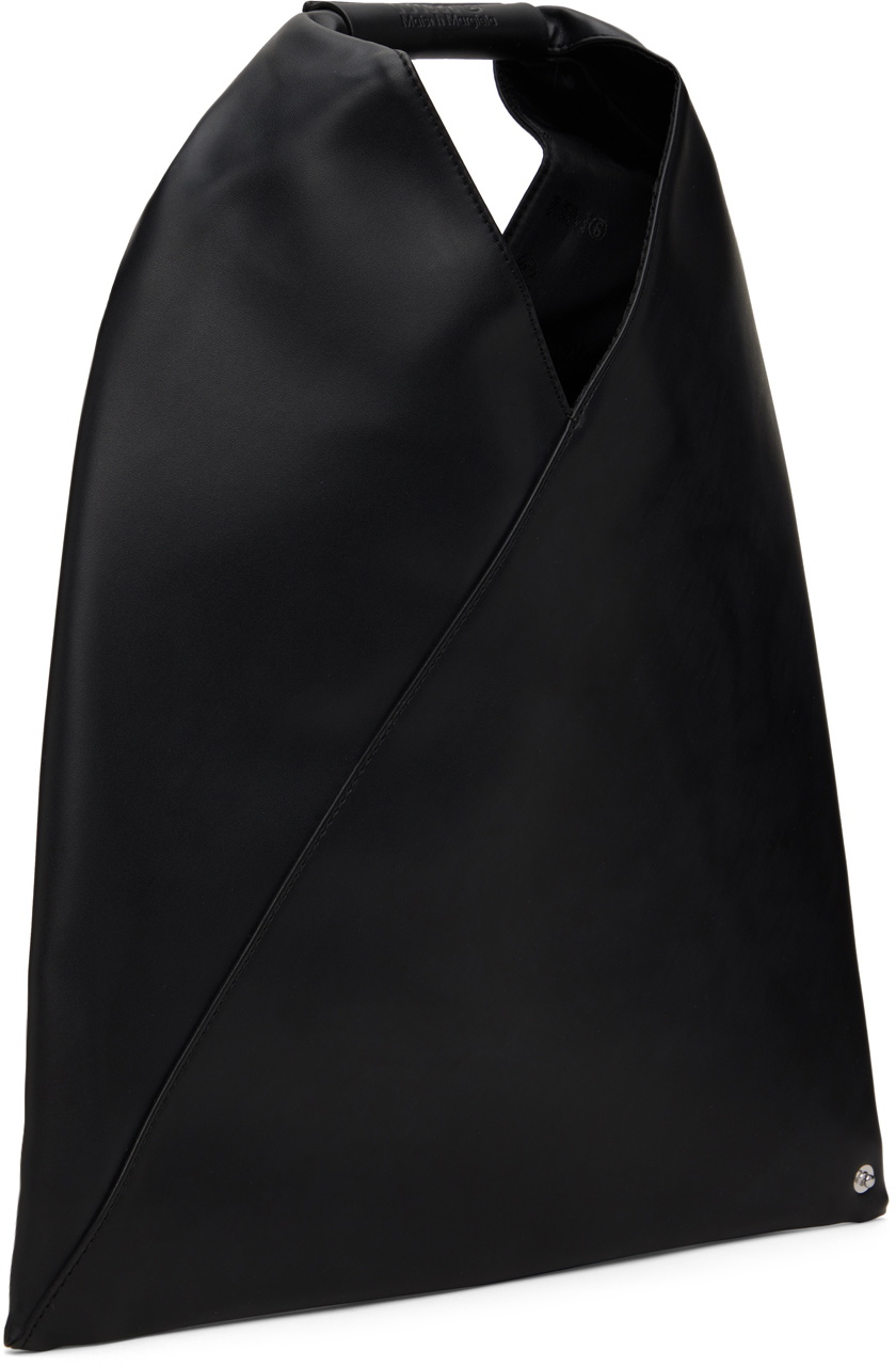MM6 Maison Margiela Black Small Triangle Tote MM6 Maison Margiela