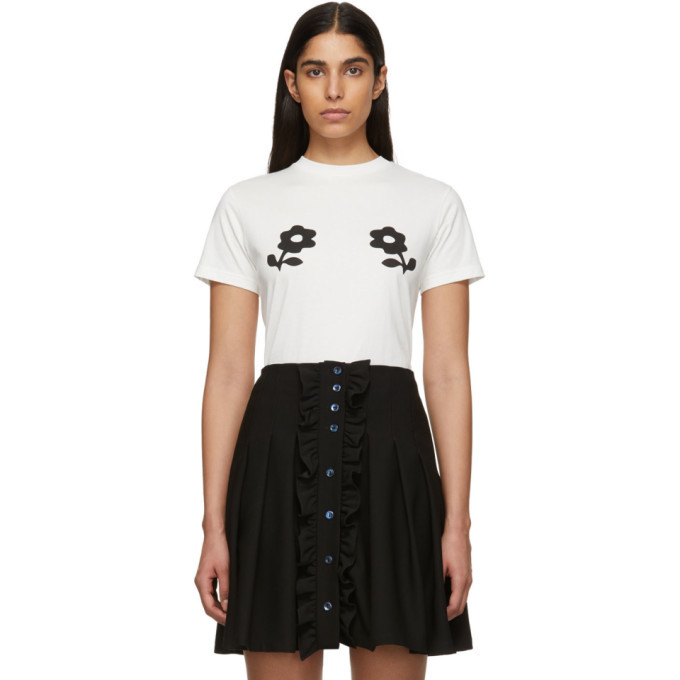 Alexachung White Double Daisy T-Shirt Alexachung