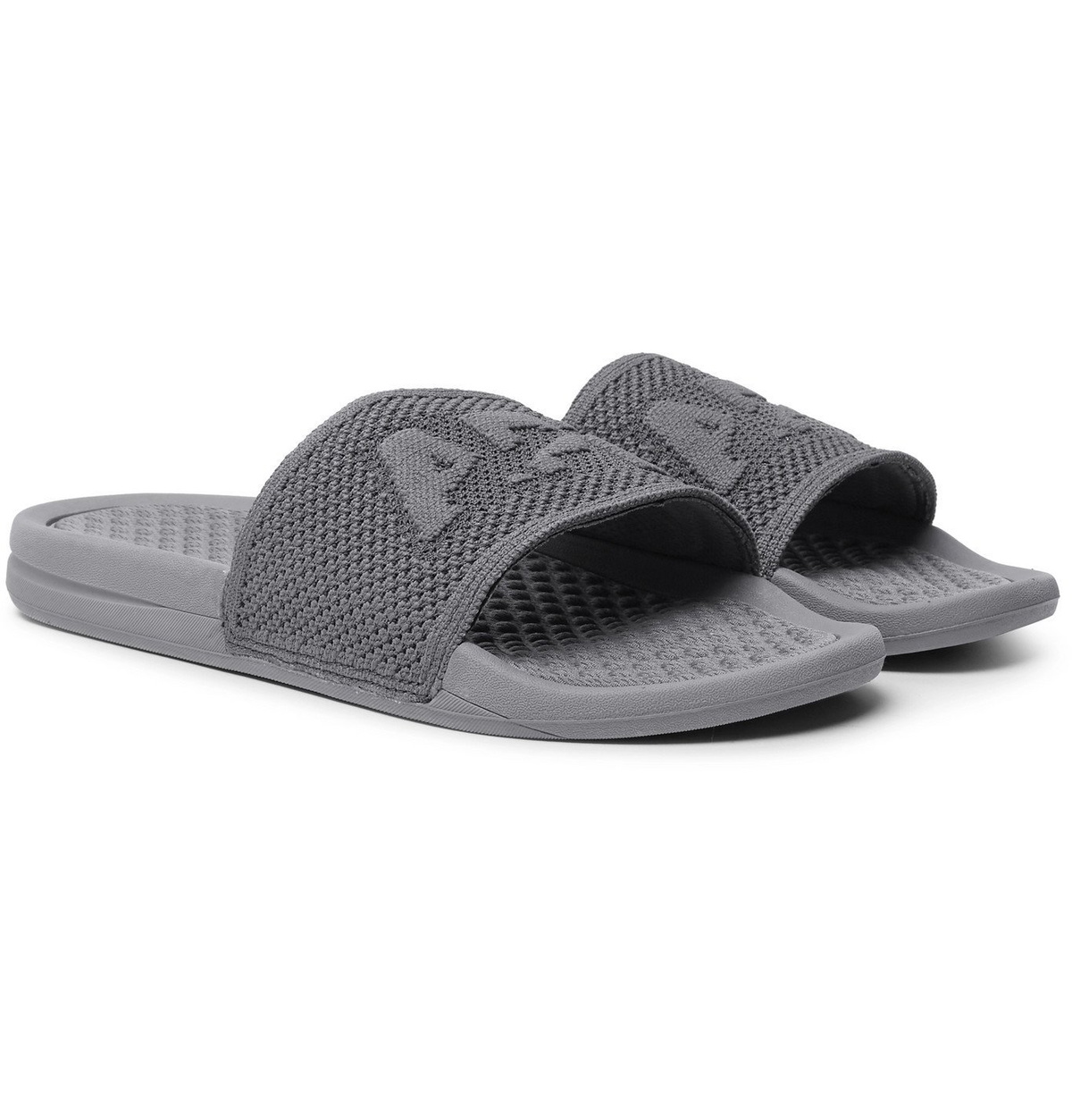 APL Athletic Propulsion Labs - TechLoom Logo-Embossed Slides - Gray APL ...