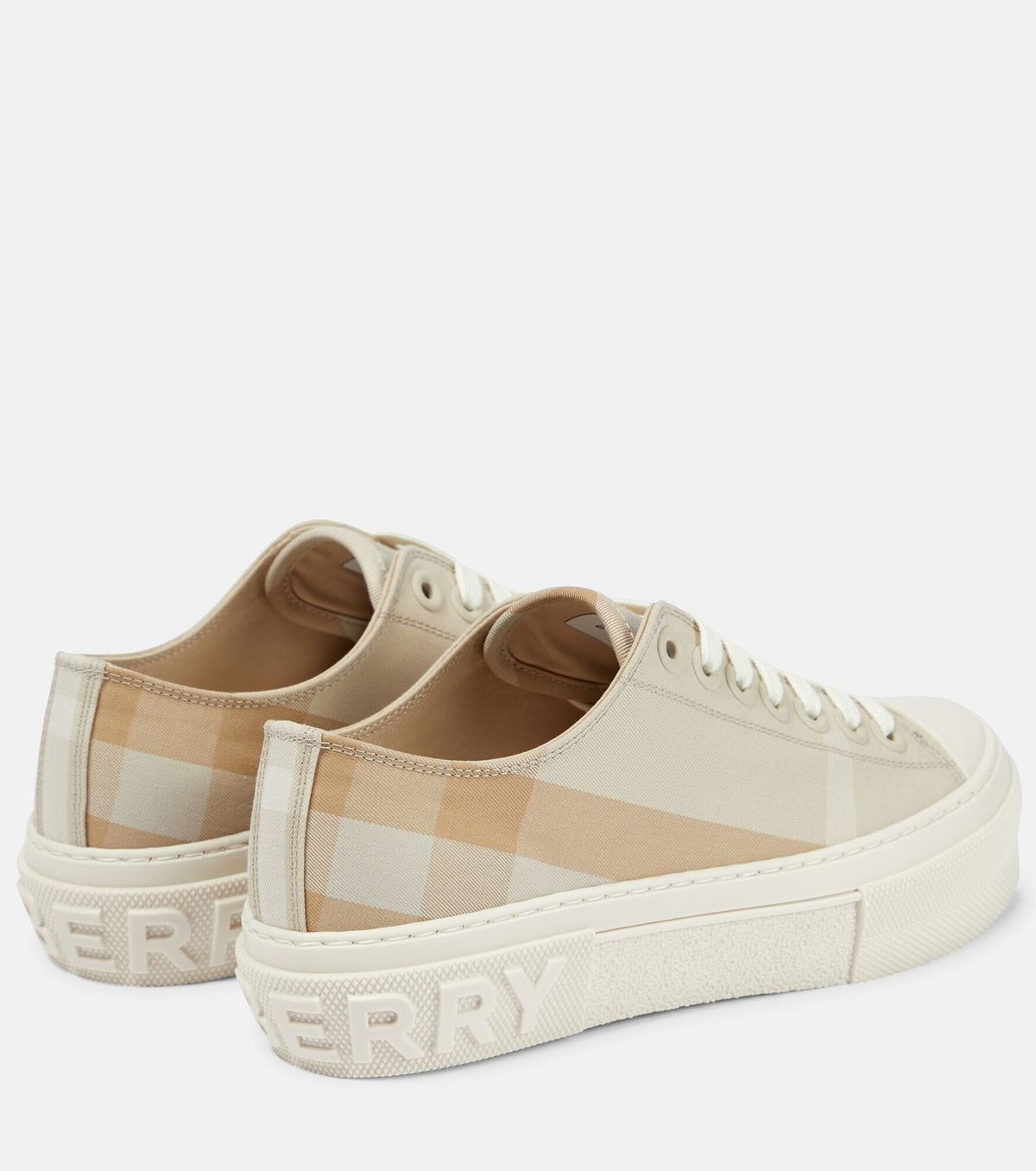 Burberry - Checked canvas sneakers Burberry
