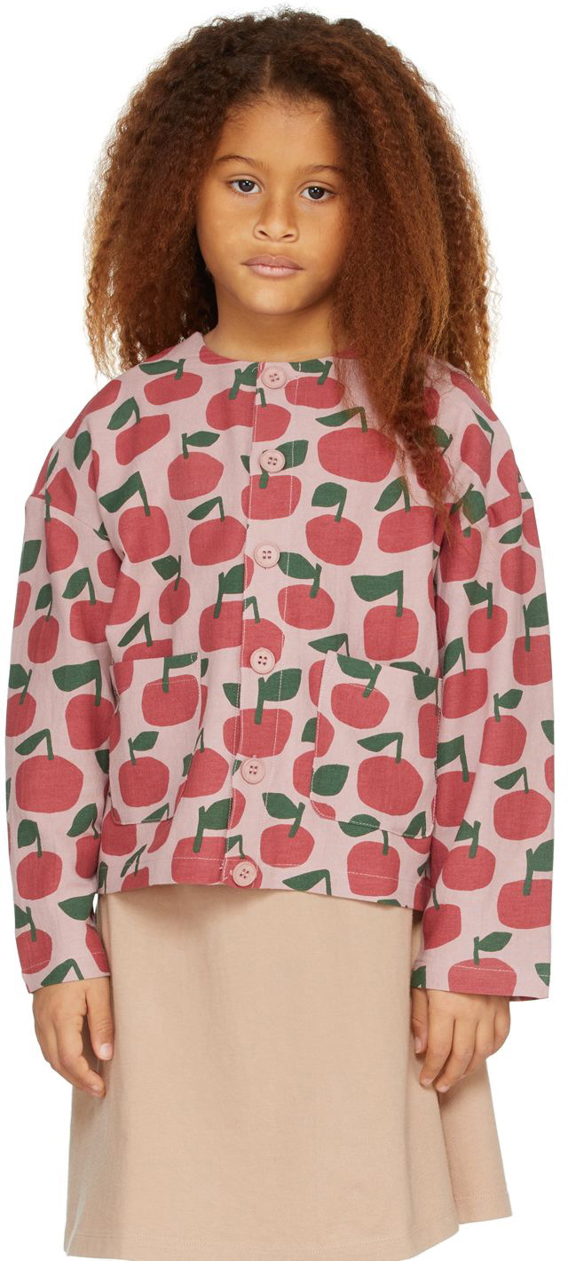 Jellymallow Kids Pink Apple Cardigan Jellymallow
