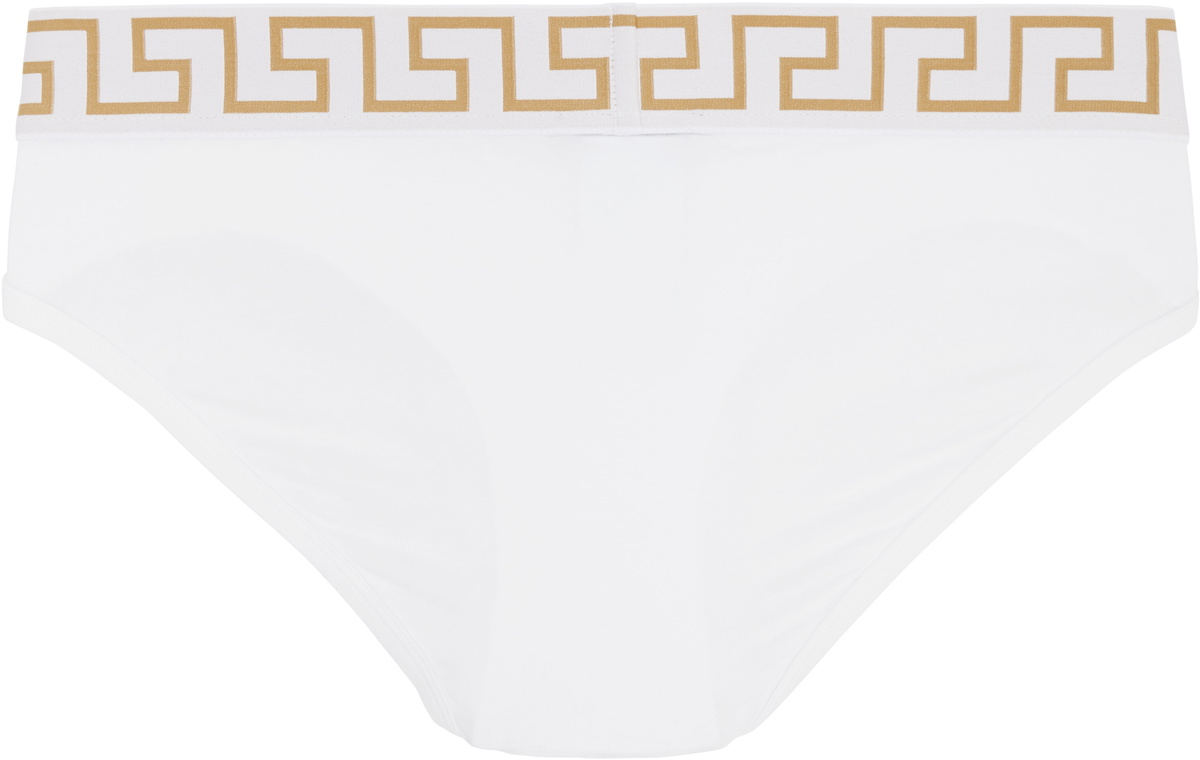 Versace Underwear Three-Pack Multicolor Greca Border Briefs Versace ...