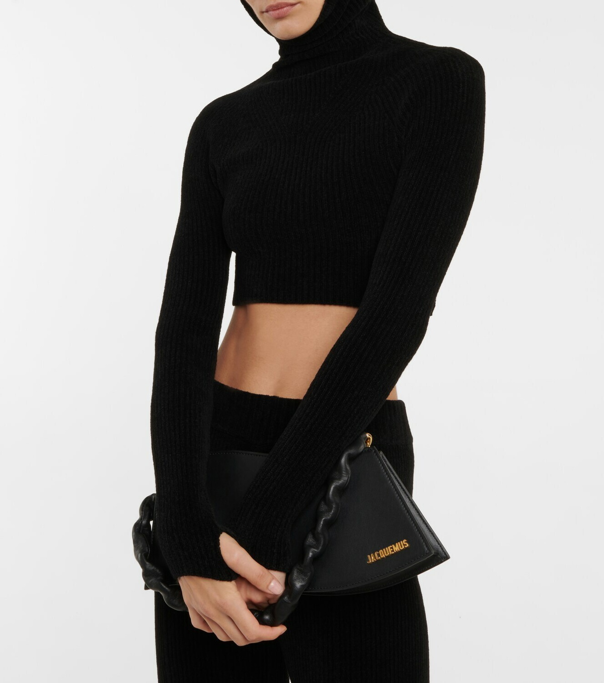 Jacquemus - High-neck knit crop top Jacquemus