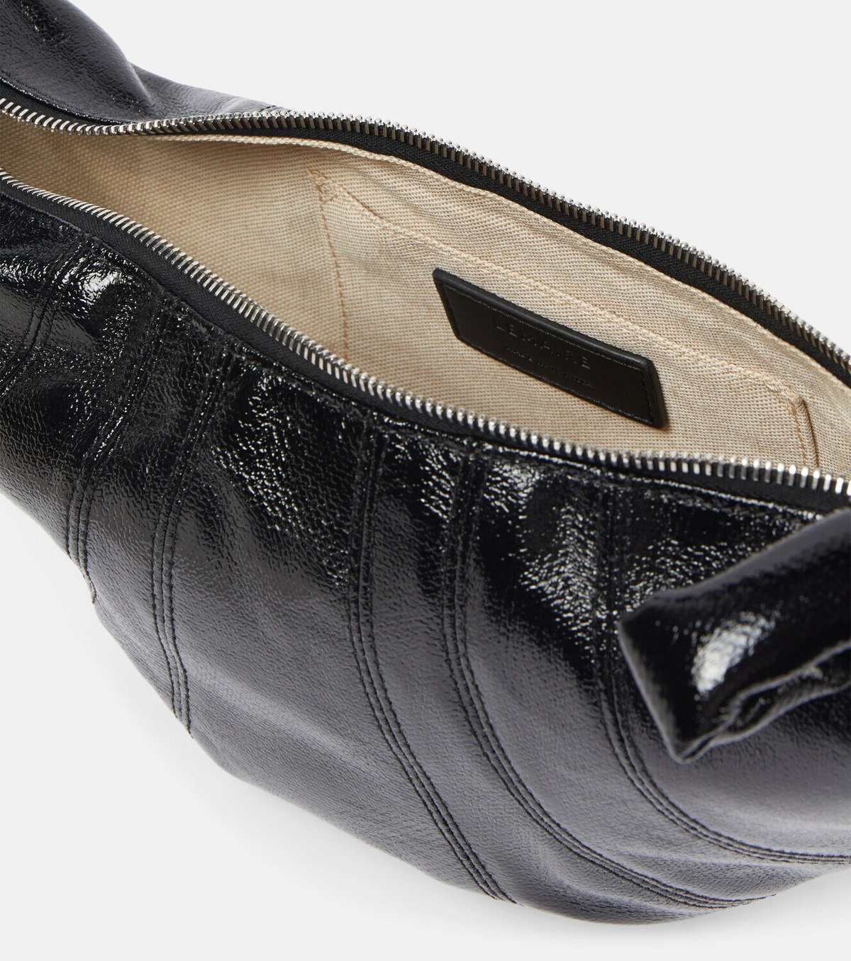 Lemaire Croissant Small coated canvas shoulder bag Lemaire
