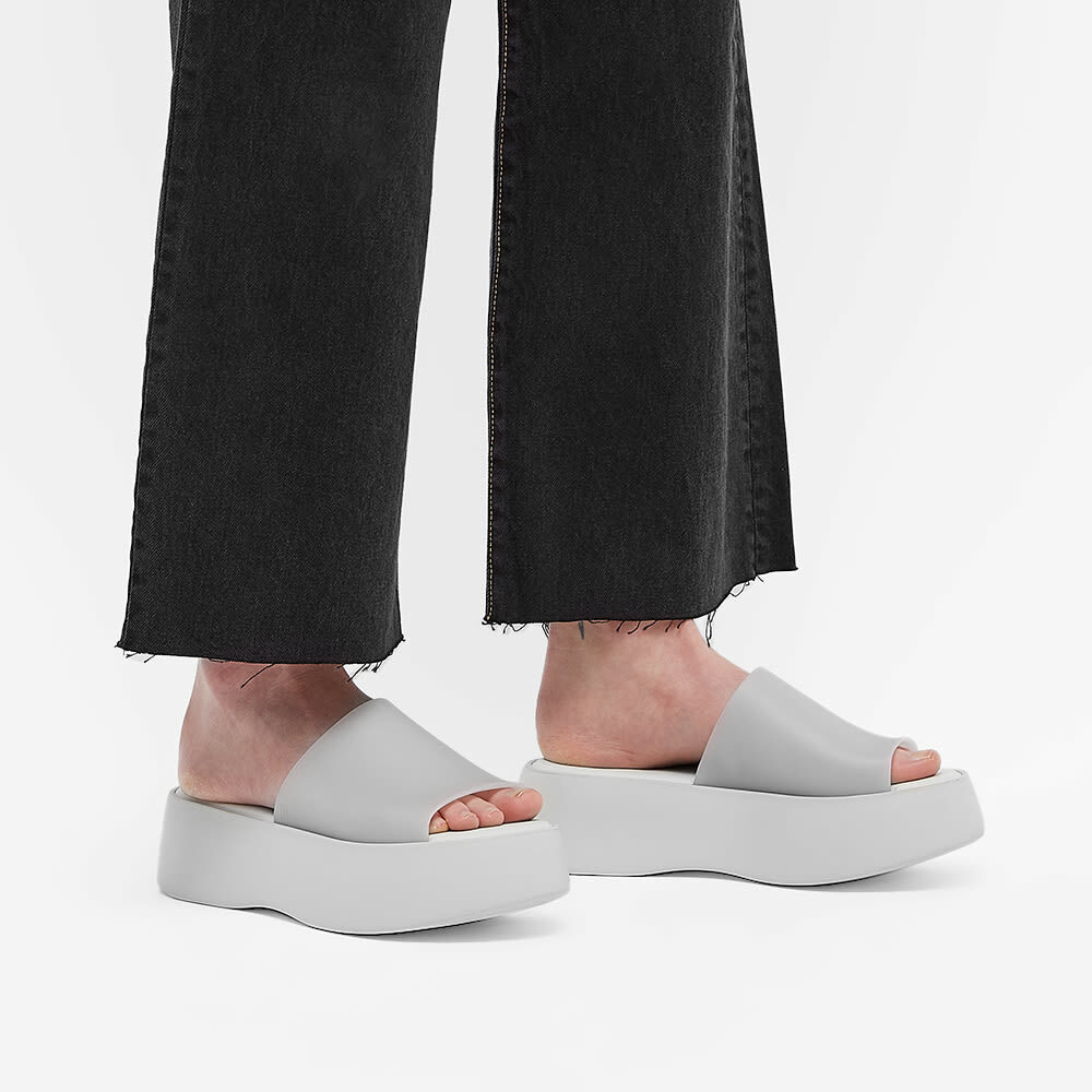Melissa Women's Becky Platform Slider in White Frost Melissa