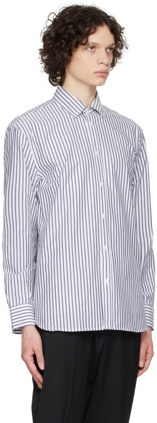 Filippa K White & Blue Striped Shirt Filippa K