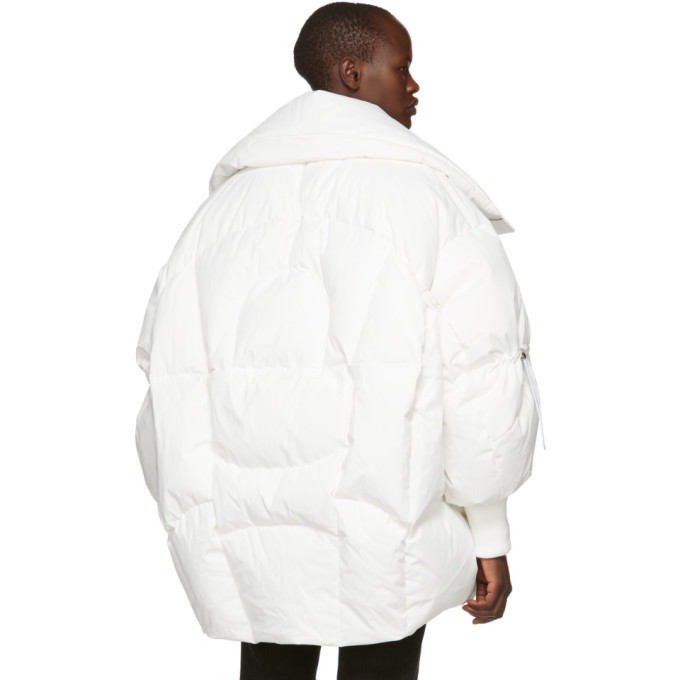 Chen Peng White Down Bubble Coat Chen Peng