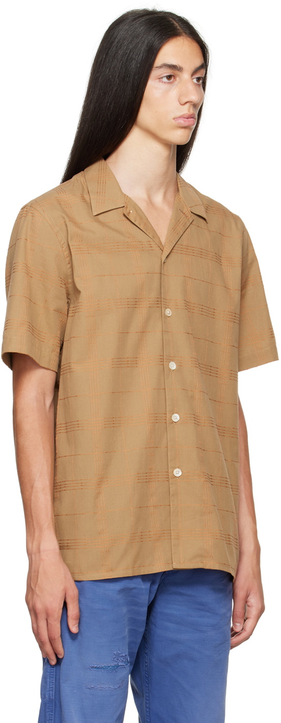 PS by Paul Smith Tan Check Shirt PS by Paul Smith