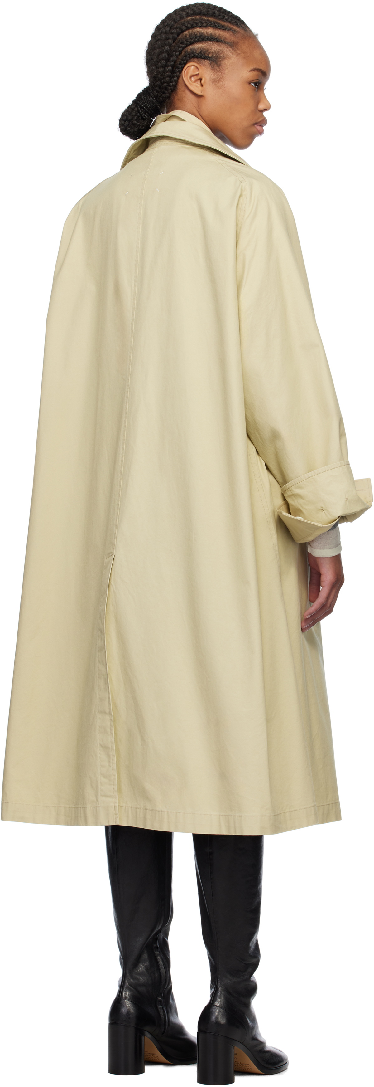 Maison Margiela Beige Layered Trench Coat Maison Margiela