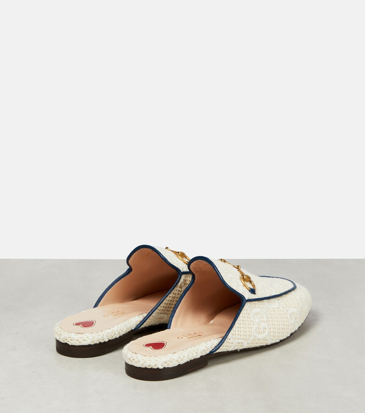 Gucci - GG Princetown crochet slippers Gucci