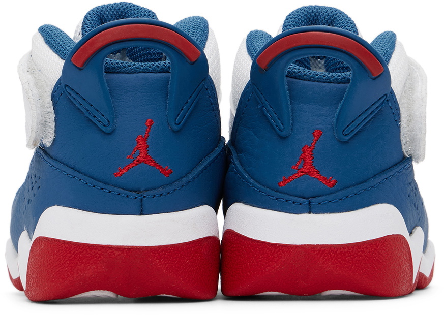 Nike Jordan Baby White & Blue Jordan 6 Rings Sneakers Nike Jordan Brand