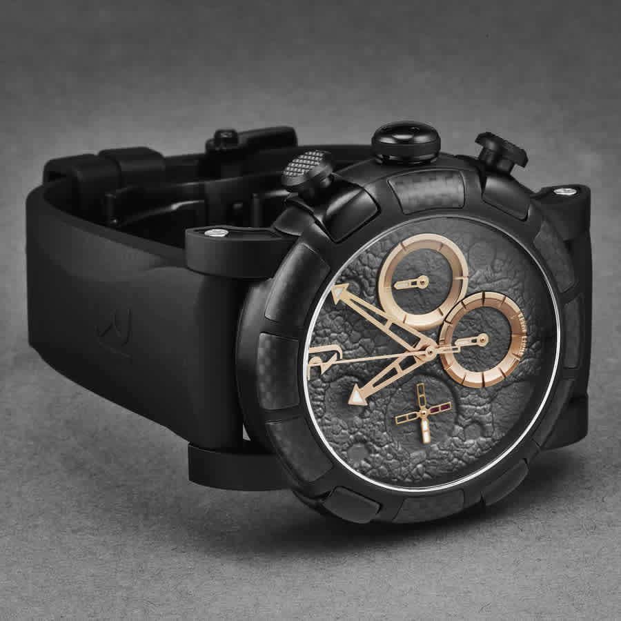 Romain Jerome Moon Dust Chronograph Automatic Grey Dial Mens Watch RJ ...