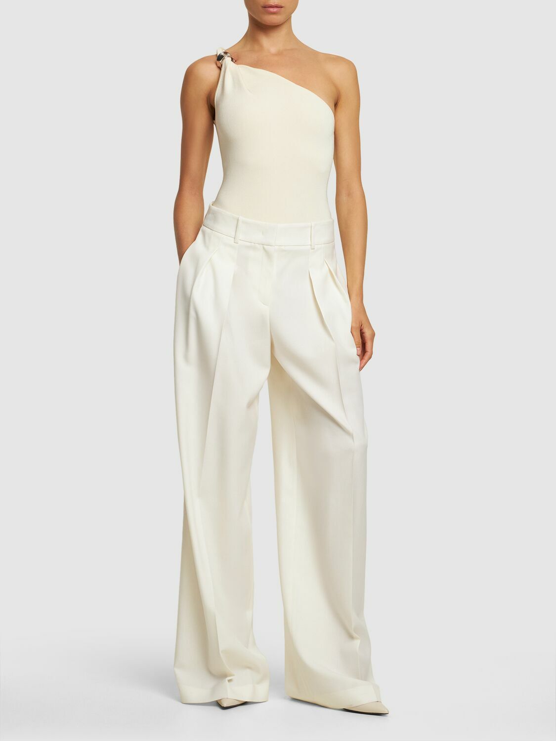 GALVAN - Leticia Knit One Shoulder Bodysuit Galvan