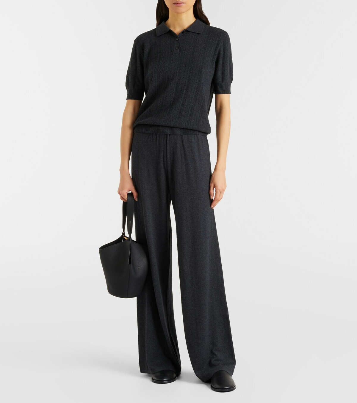 Lisa Yang Aina cotton and cashmere jersey straight pants Lisa Yang