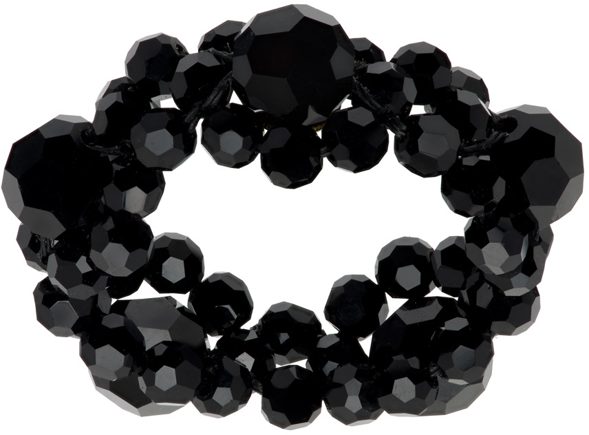 Simone Rocha Black Daisy Chain Ring Simone Rocha