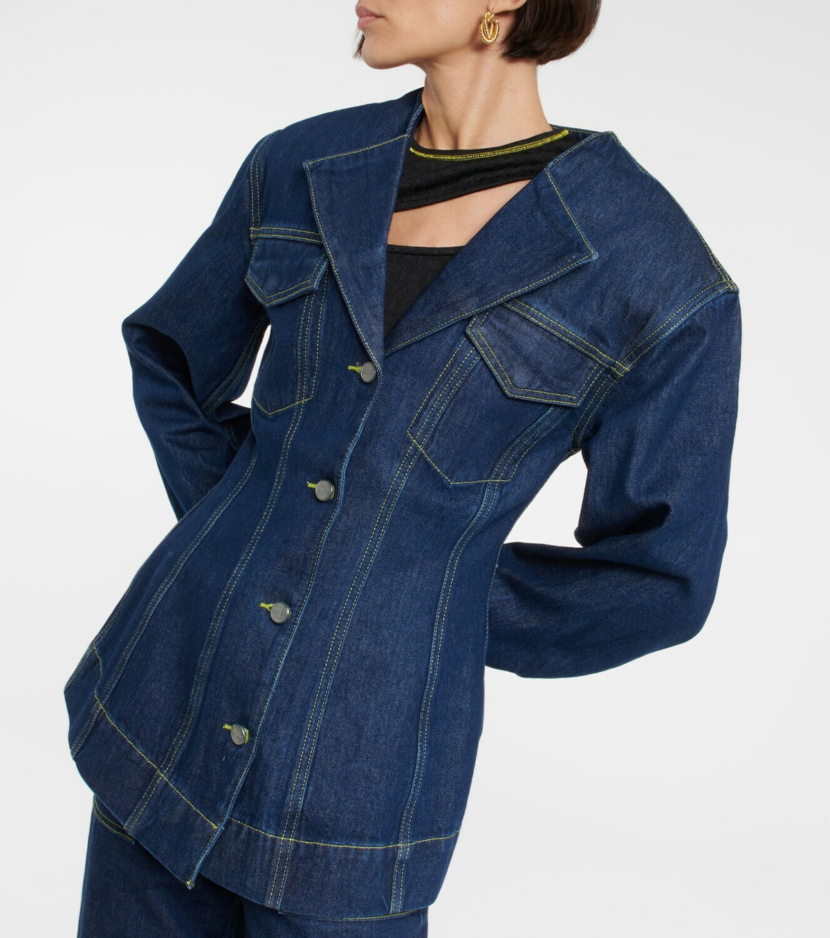 Ganni - Denim blazer GANNI