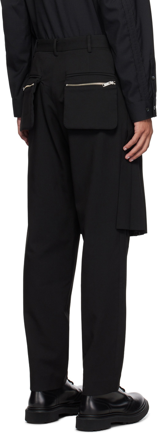 UNDERCOVER Black Layered Trousers Undercover