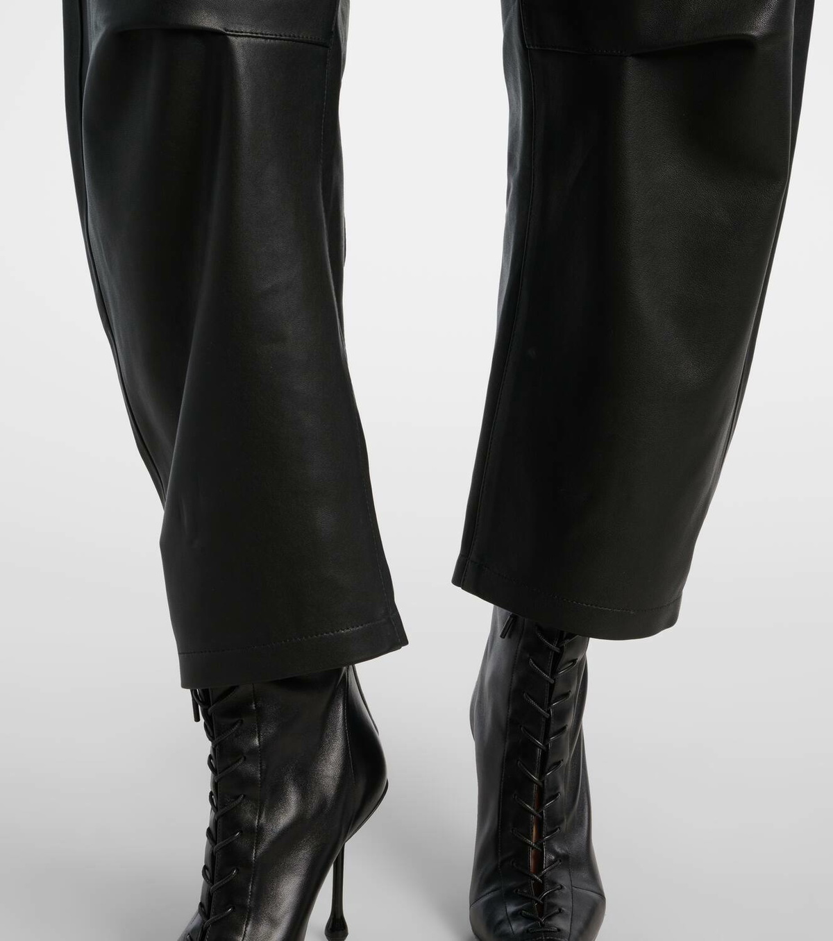 Nili Lotan Shon leather barrel-leg pants Nili Lotan