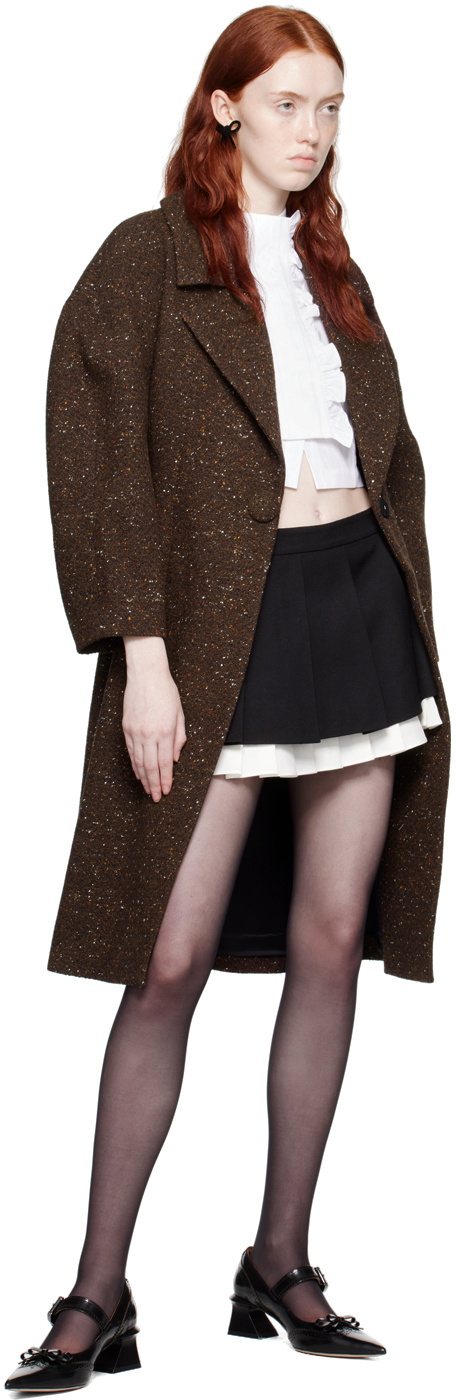 Shushu/Tong Brown Flared Coat Shushu/Tong
