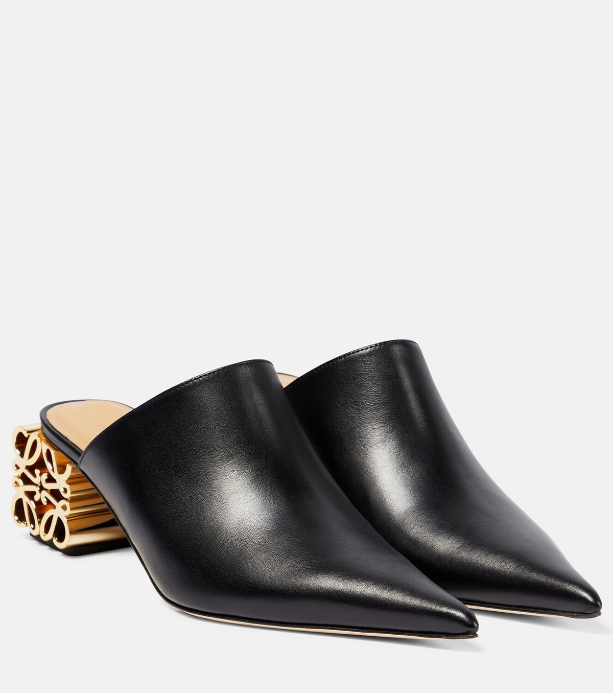 Loewe - Embellished leather mules Loewe