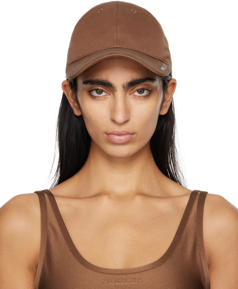 Mugler Brown Logo Cap Mugler