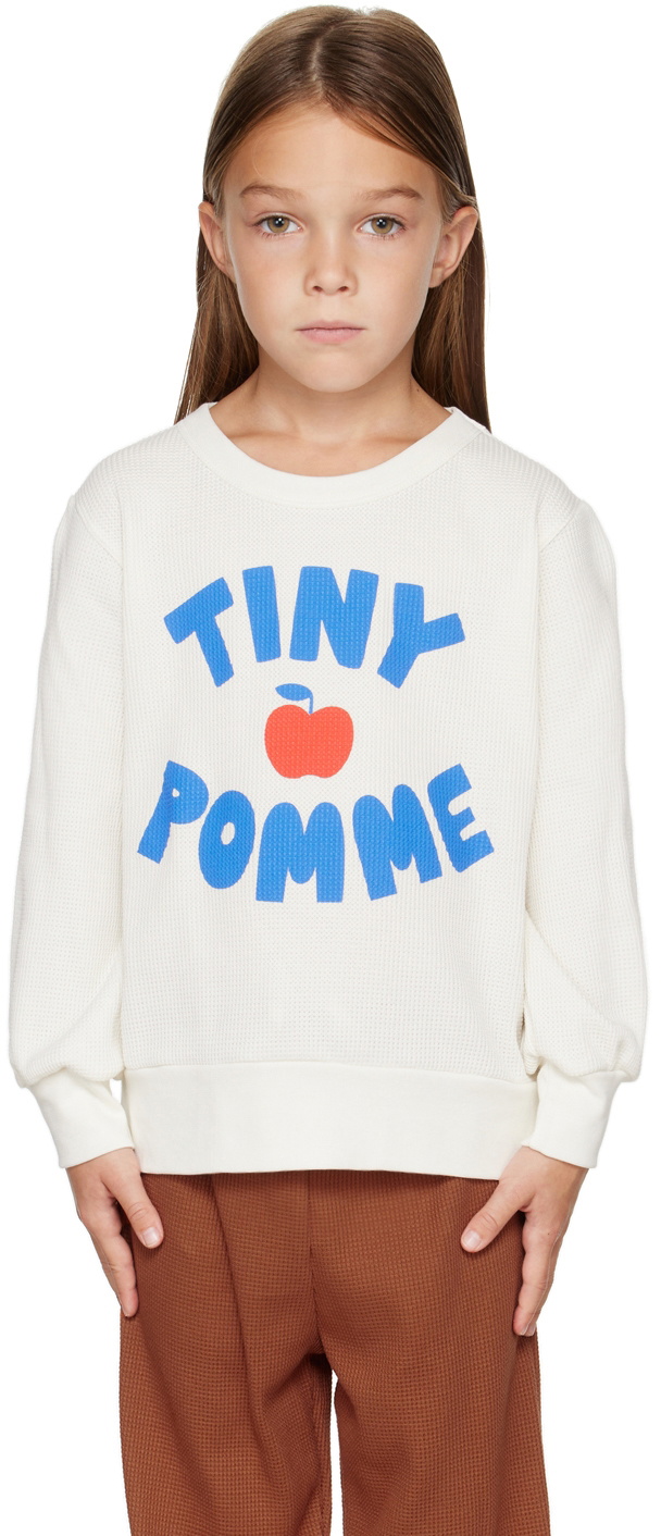 TINYCOTTONS Kids Off-White 'Tiny Pomme' Sweater TINYCOTTONS