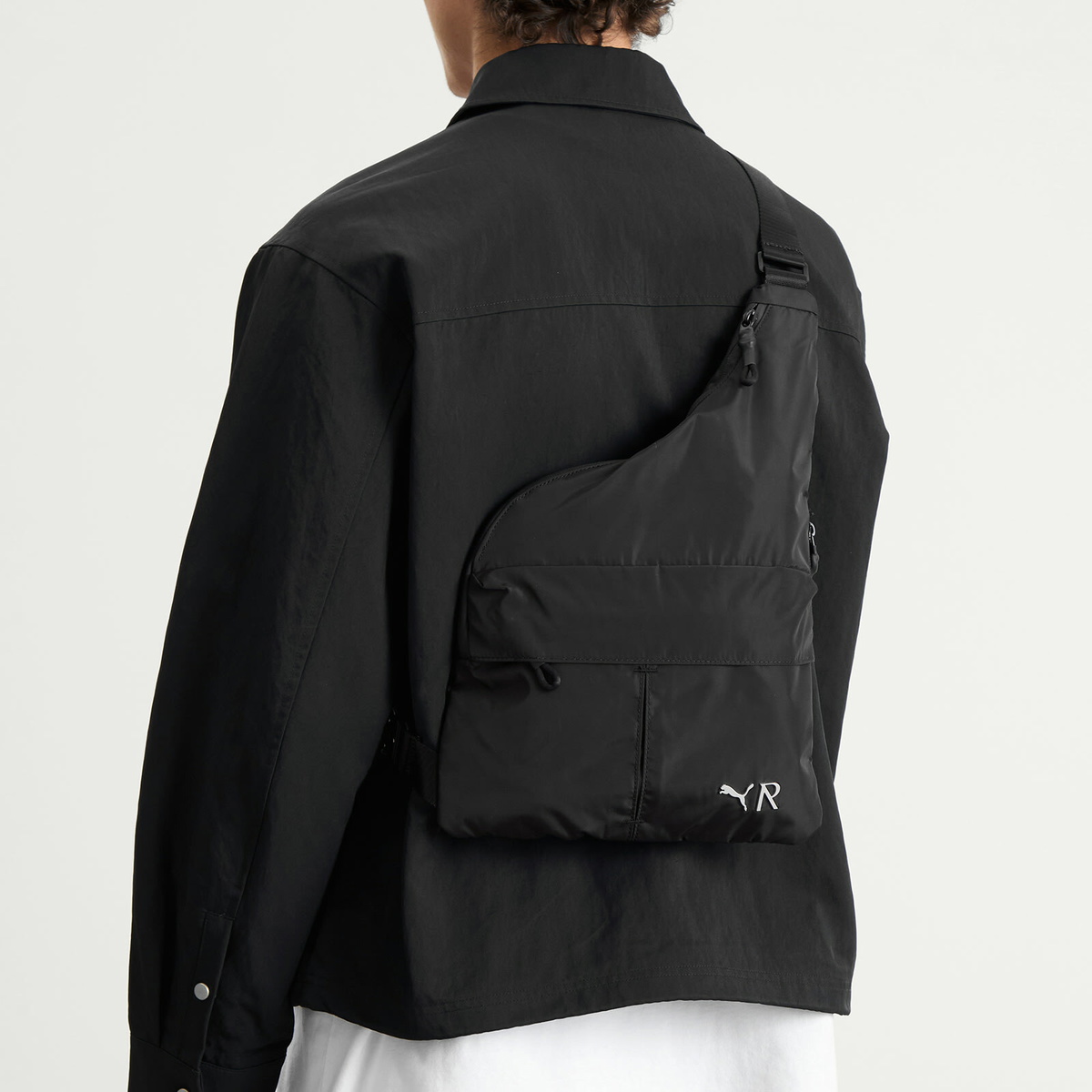 Puma x REPRESENT Sling Bag in Puma Black Puma