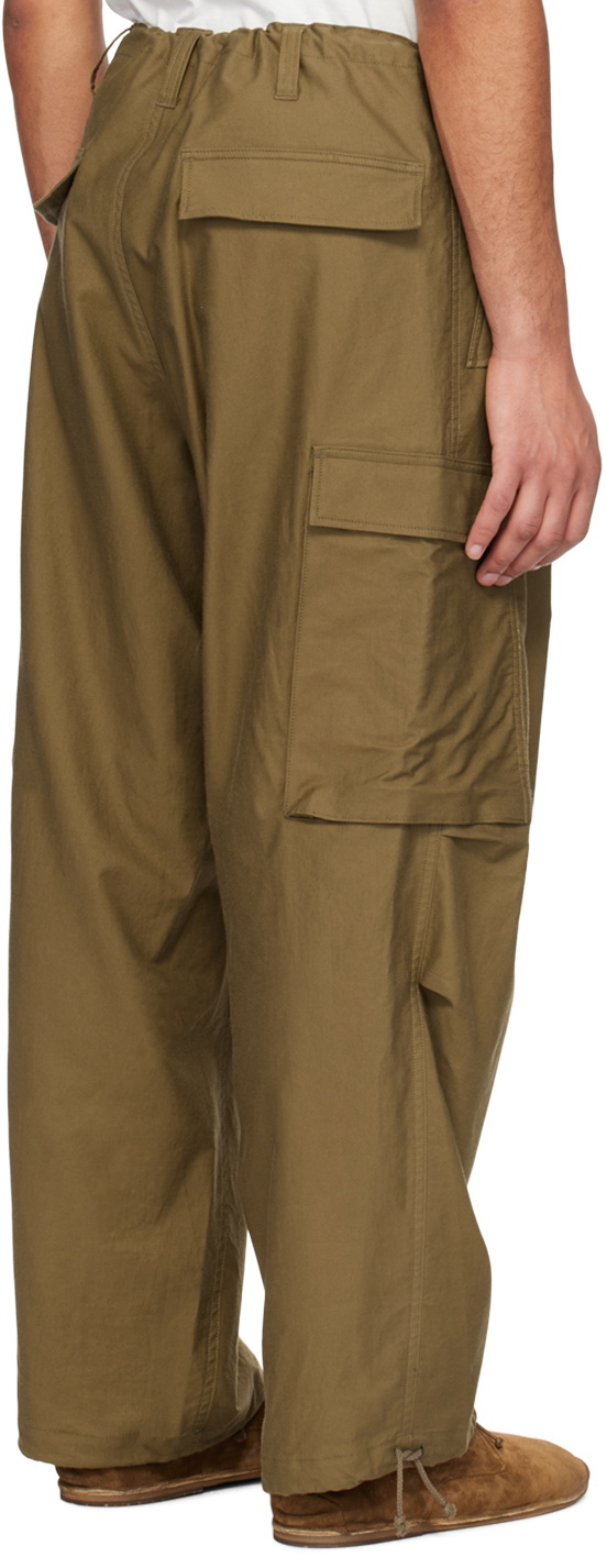 Y's For Men Khaki Drawstring Cargo Pants Y's For Men