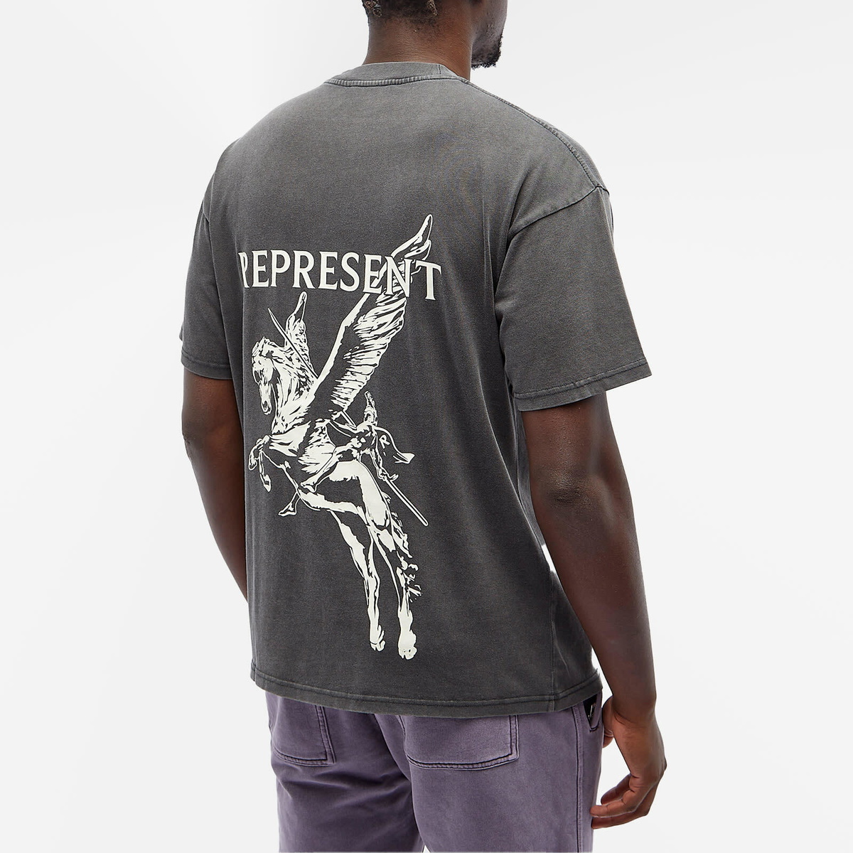 Represent Men's Power And Speed T-Shirt in Vintage Grey Represent