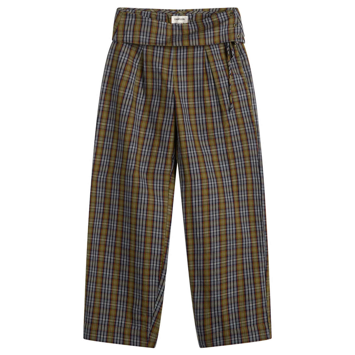 Damson Madder Women's Fia Check Trousers in Multi Damson Madder