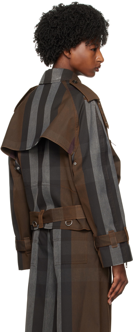 Burberry Brown Check Jacket Burberry