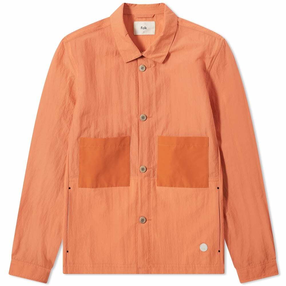 Folk Men's Stack Jacket in Burnt Orange Folk