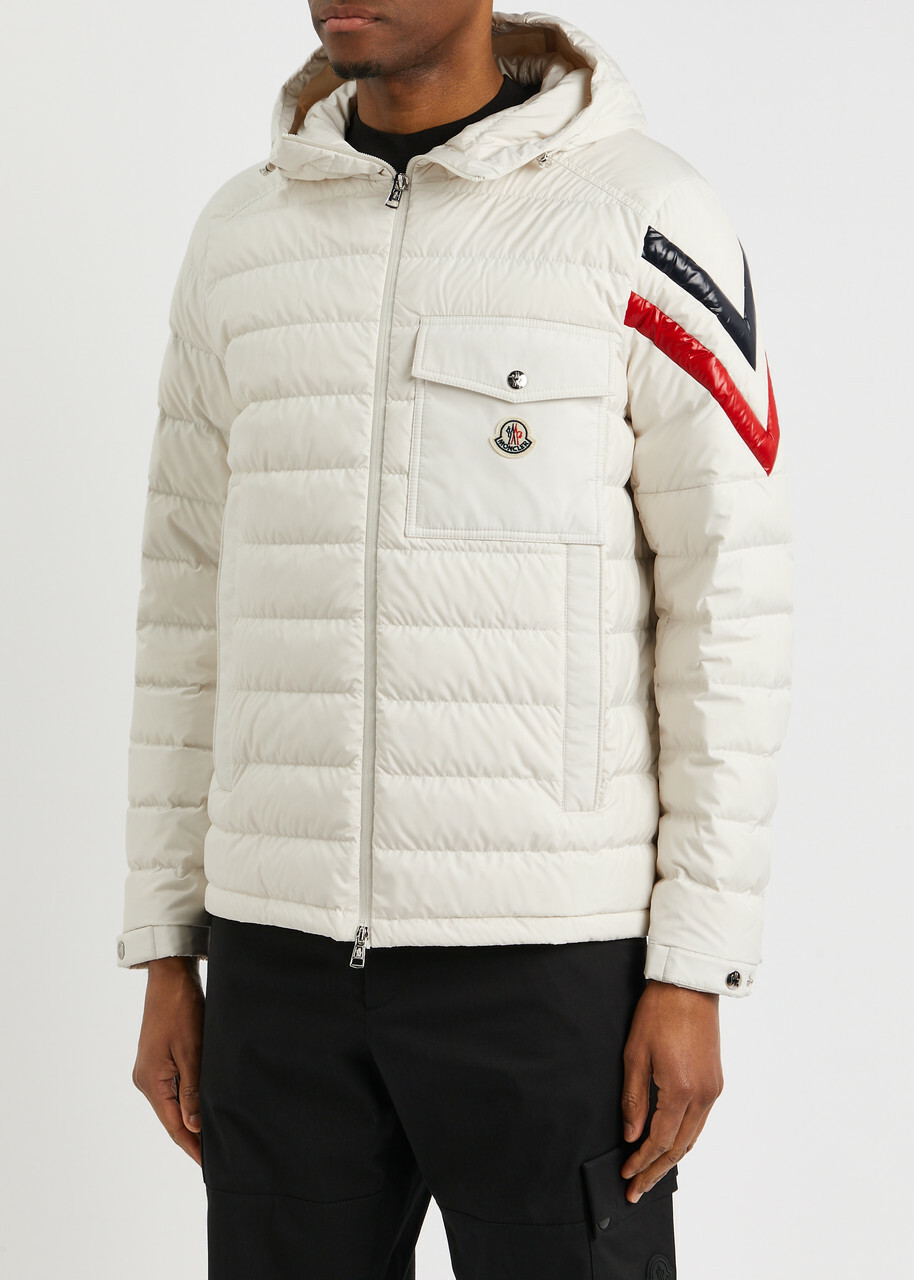 Moncler Berard Quilted Shell Jacket White Moncler