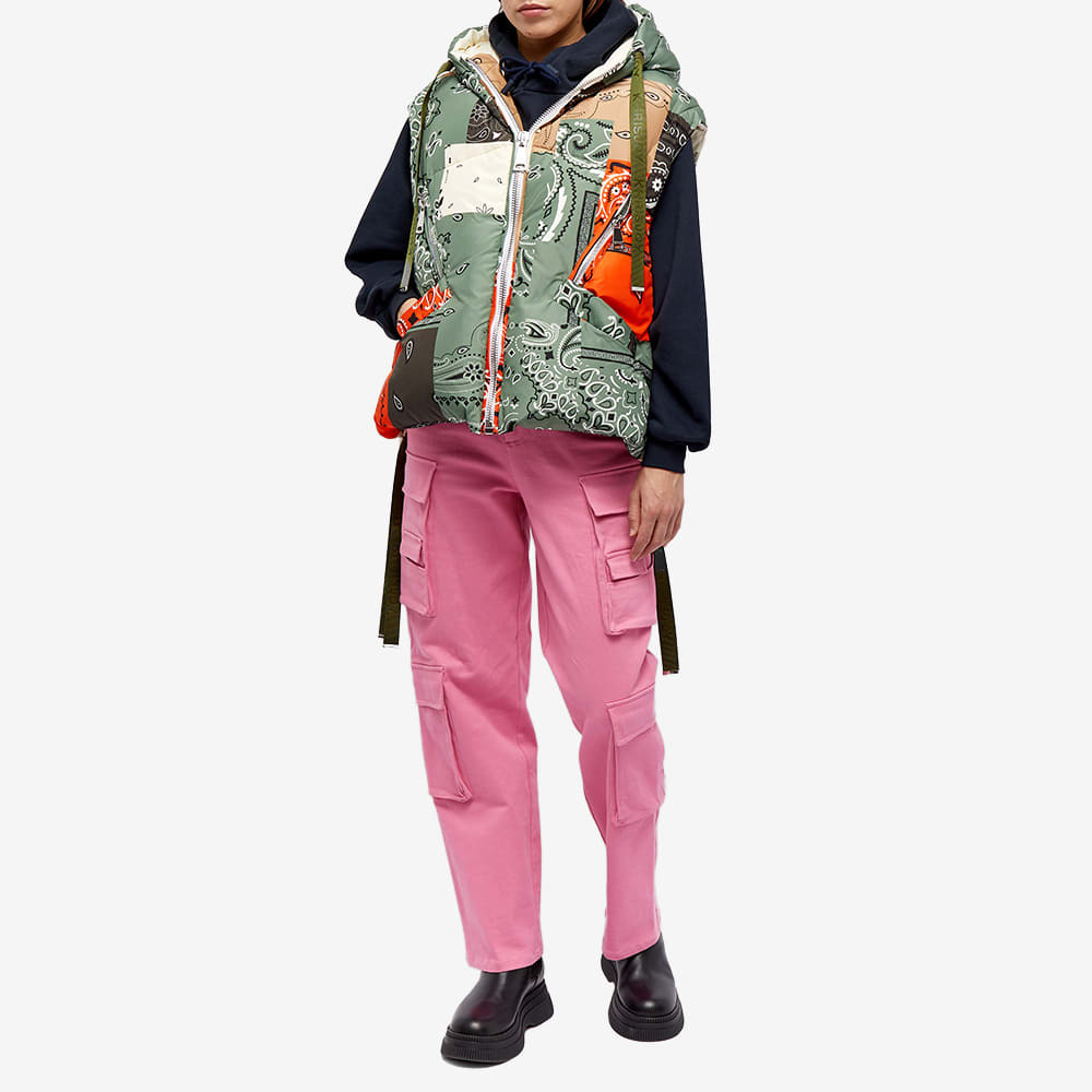 Khrisjoy Women's Vest In Patch Bandana in Orange Butter Khrisjoy