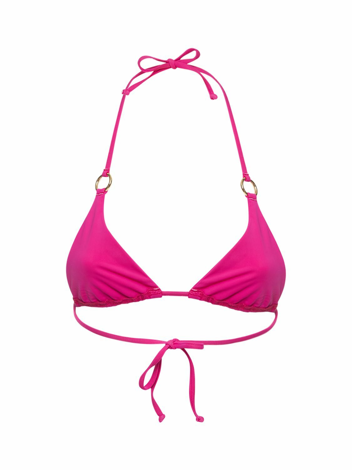 LOUISA BALLOU Mini Ring Triangle Bikini Top Louisa Ballou