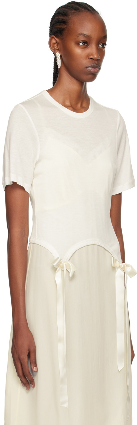 Simone Rocha White Easy T-Shirt Simone Rocha